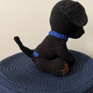 Black Lab Crochet Stuffed Amigurumi - Etsy