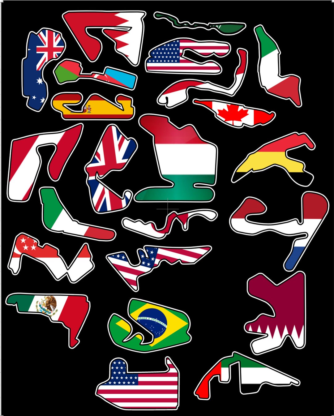 Formula 1 Circuit Magnet / Formula 1 2023 Fridge Magnet / F1 - Etsy