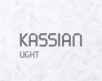 KASSIAN Light | Premium Display Font - Etsy