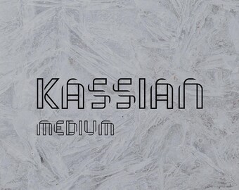 KASSIAN Light | Premium Display Font - Etsy