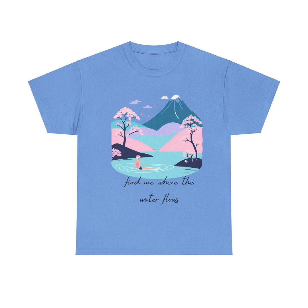 Find Me Where Water Flows Wild Swimming Tshirt, Gift for Wild Swimmer ...