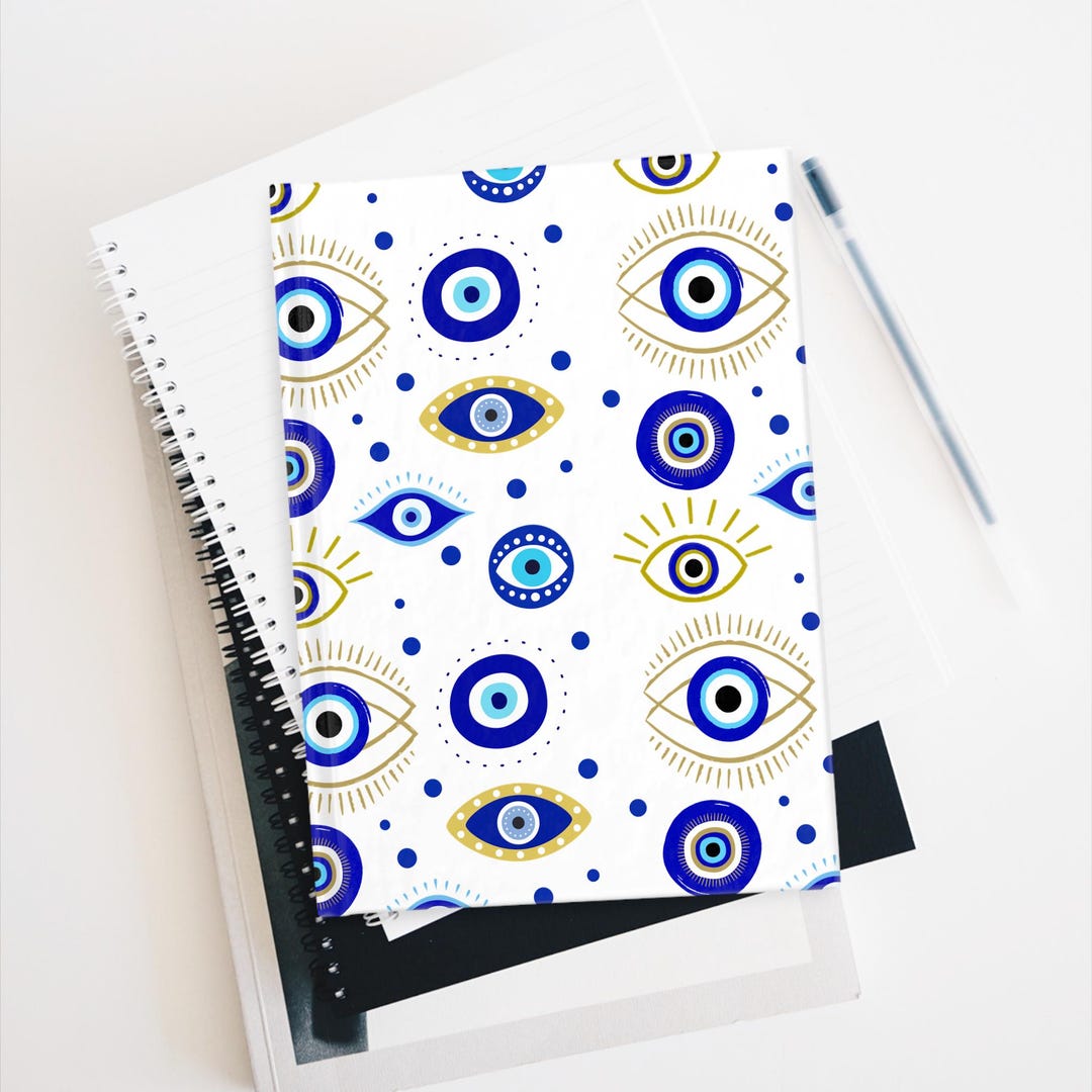Evil Eye Journal, All Seeing Third Eye Stationery, Spiritual Writing ...