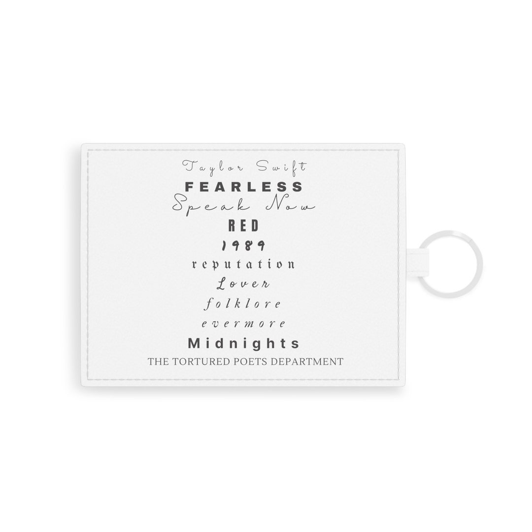 Albums as Fonts Card Holder, TTPD, Ts Fan Card Holder, Ts Fan Key Ring ...