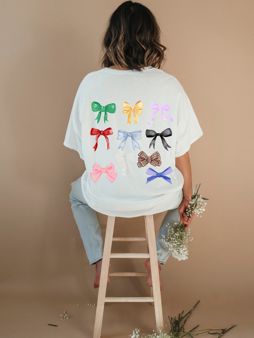 Albums as Bows T-shirt, TS Valentine's Gift, Cute Bow T-shirt, Girly ...