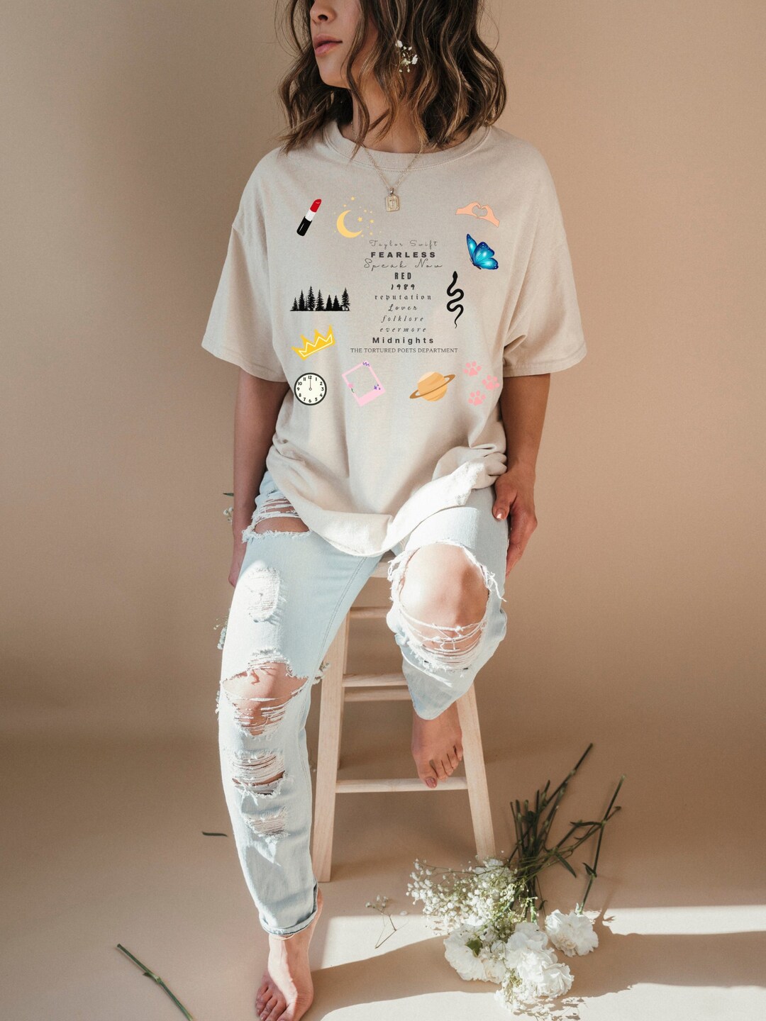 Albums as Fonts and Graphics T-shirt, TS Teen Gift, Swiftie T-shirt ...