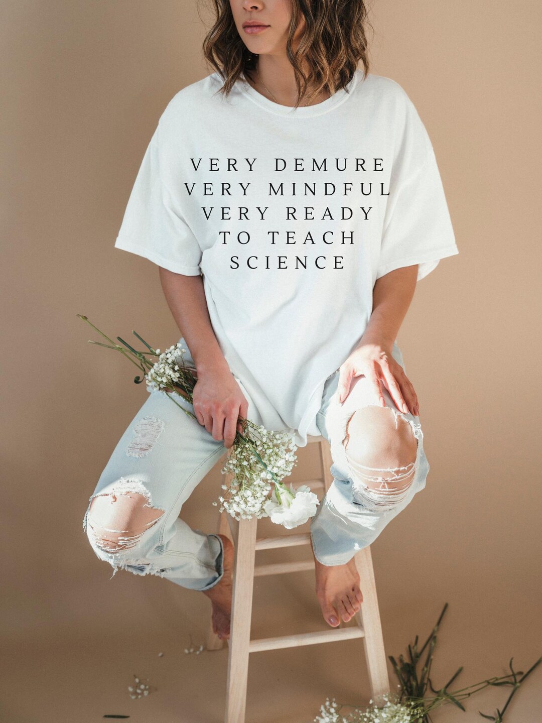 Very Demure Very Mindful Science Teacher Shirt, Viral Social T-shirt ...