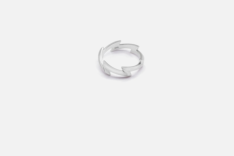 Lightning Bolt Ring, Gift for Trendsetters, Electro Energy Jewelry ...