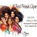 15 Clipart Black Women Best Friends, Black Women Clipart, Best Friends ...