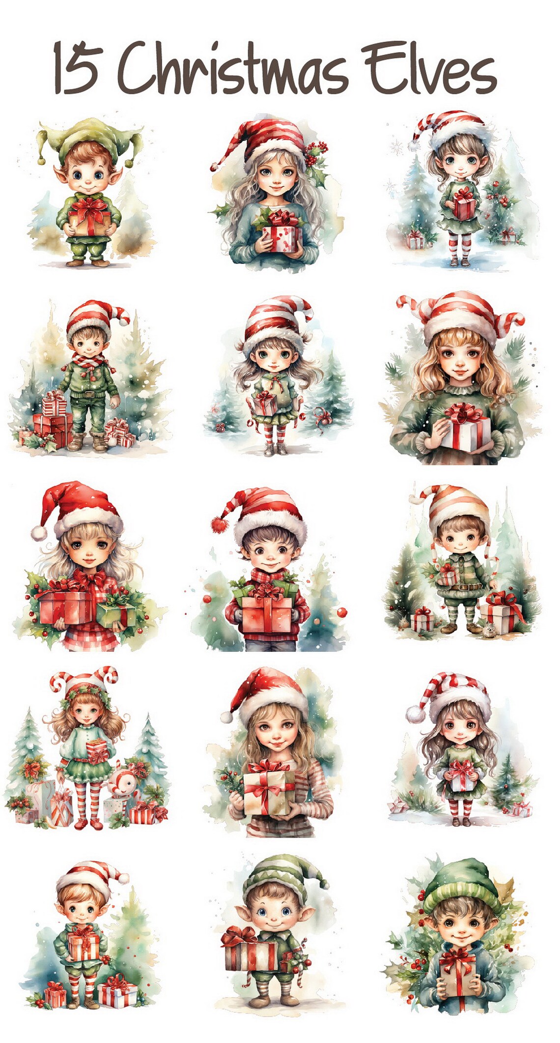 15 Winter Elves Png Elf Clipart Elf Png Winter Clipart - Etsy
