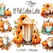 15 Bundle Fall Coffee Clipart, Iced Coffee Clipart, Thanksgiving ...