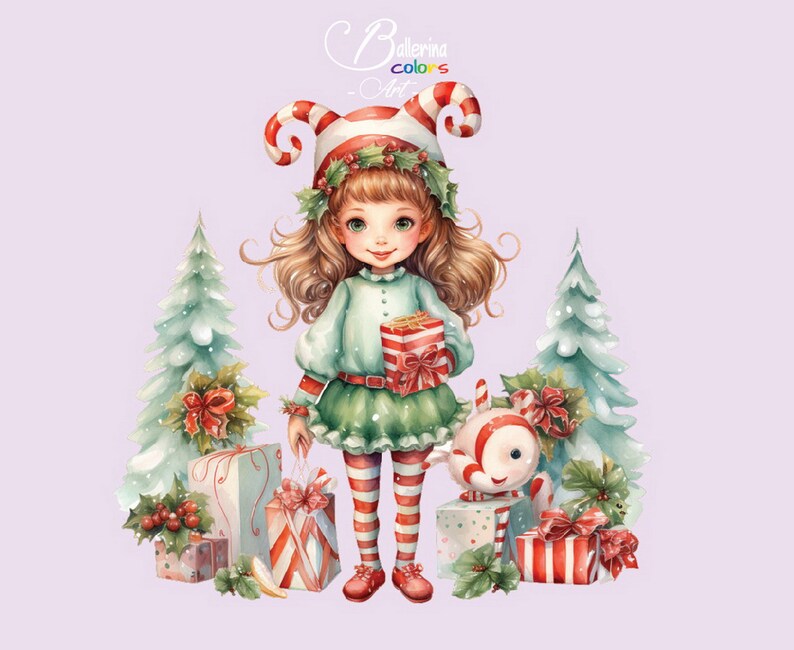 15 Winter Elves Png, Elf Clipart, Elf Png, Winter Clipart, Bundle Elves ...