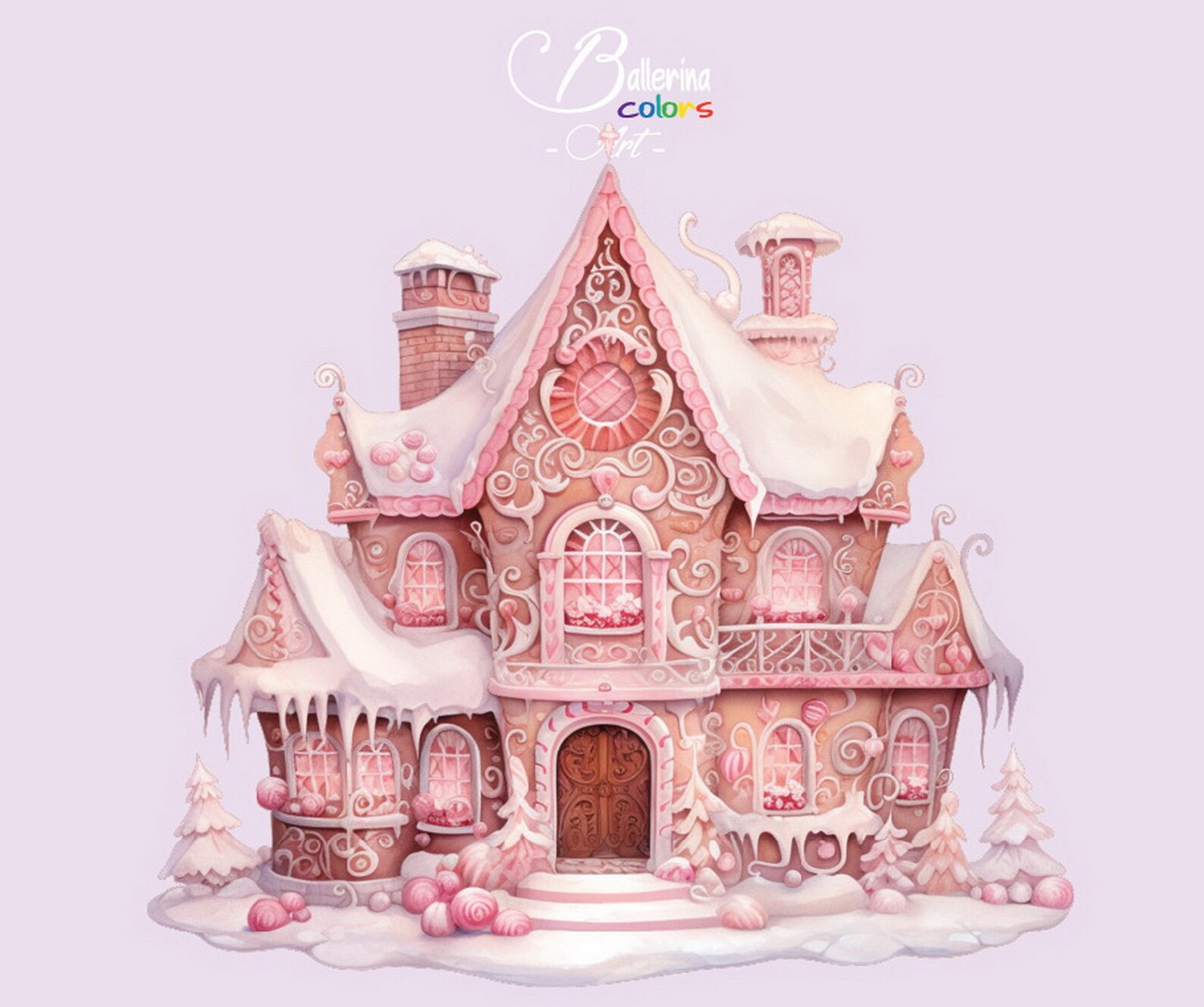 15 Gingerbread Houses Clipart Christmas House Png Winter - Etsy