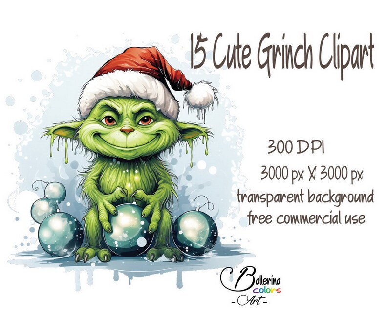15 Cute Grinch Clipart, Grinch Png, Girl Christmas Clipart, Boy ...