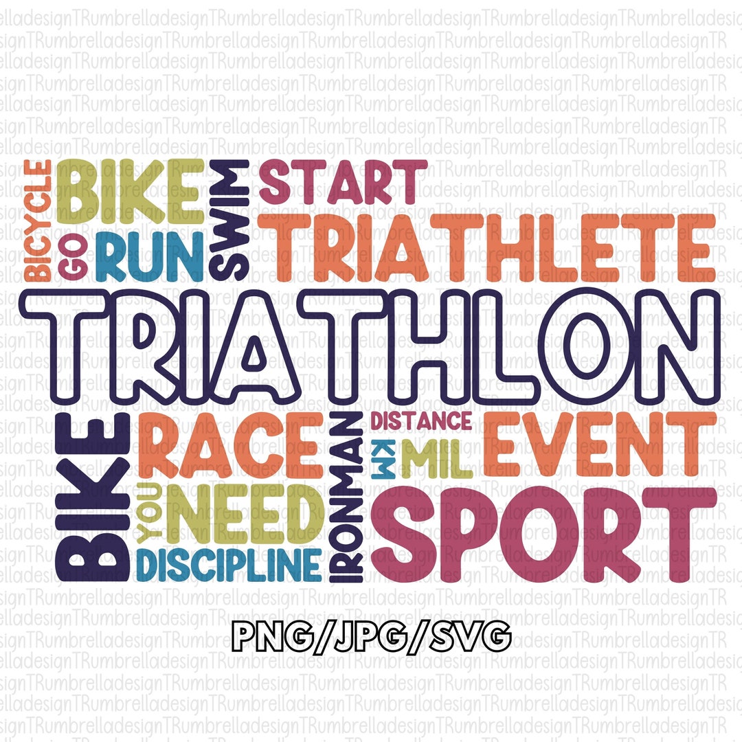 Triathlon Sublimation Design, Triathlon Gifts, Ironman Gifts, Triathlon ...