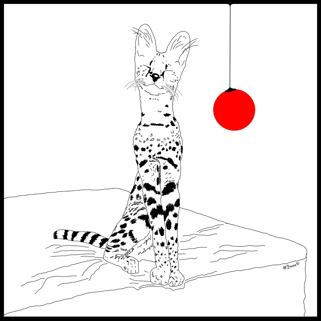 Serval Cat Wall Art African Elegance Canvas Print Safari Serenity Wall Decor Portrait Art