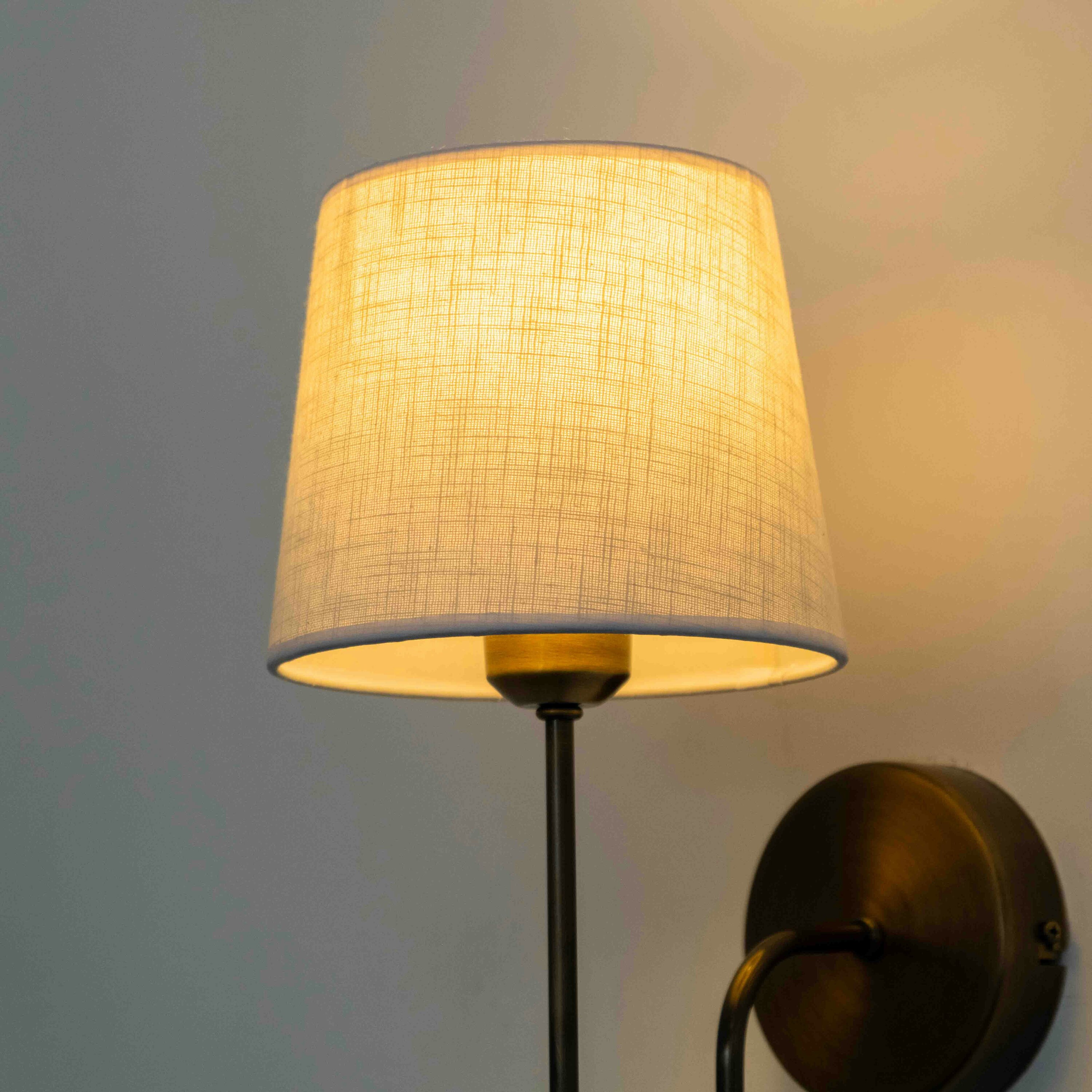 Rustic Arched Arm Wall Sconce, Bedroom Wall Lighting Fixture, Living ...