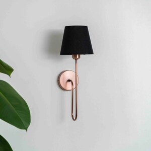 White Lampshade Wall Sconce, Home Library Wall Lamp, Scoop Sconce ...