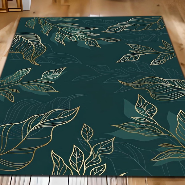 Leaf Rug - Etsy