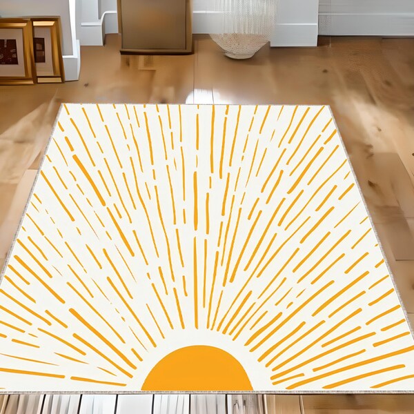 Yellow Rug - Etsy UK