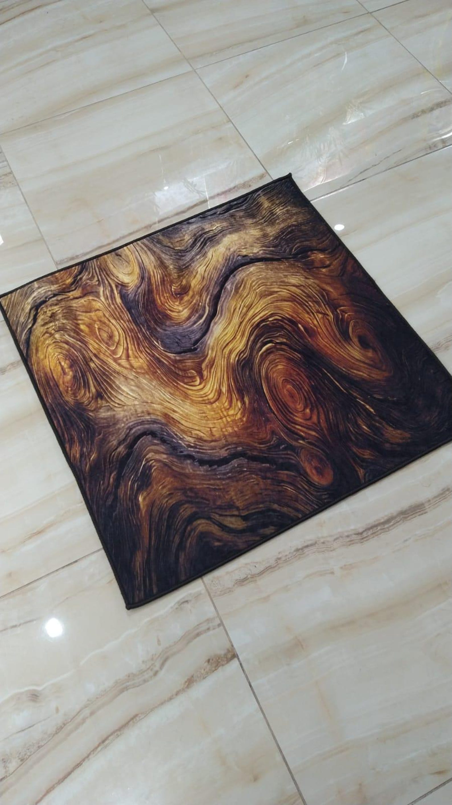 Rustic Wood Grain Area Rug for Living Room, Wood Pattern, Bedroom, Cozy ...
