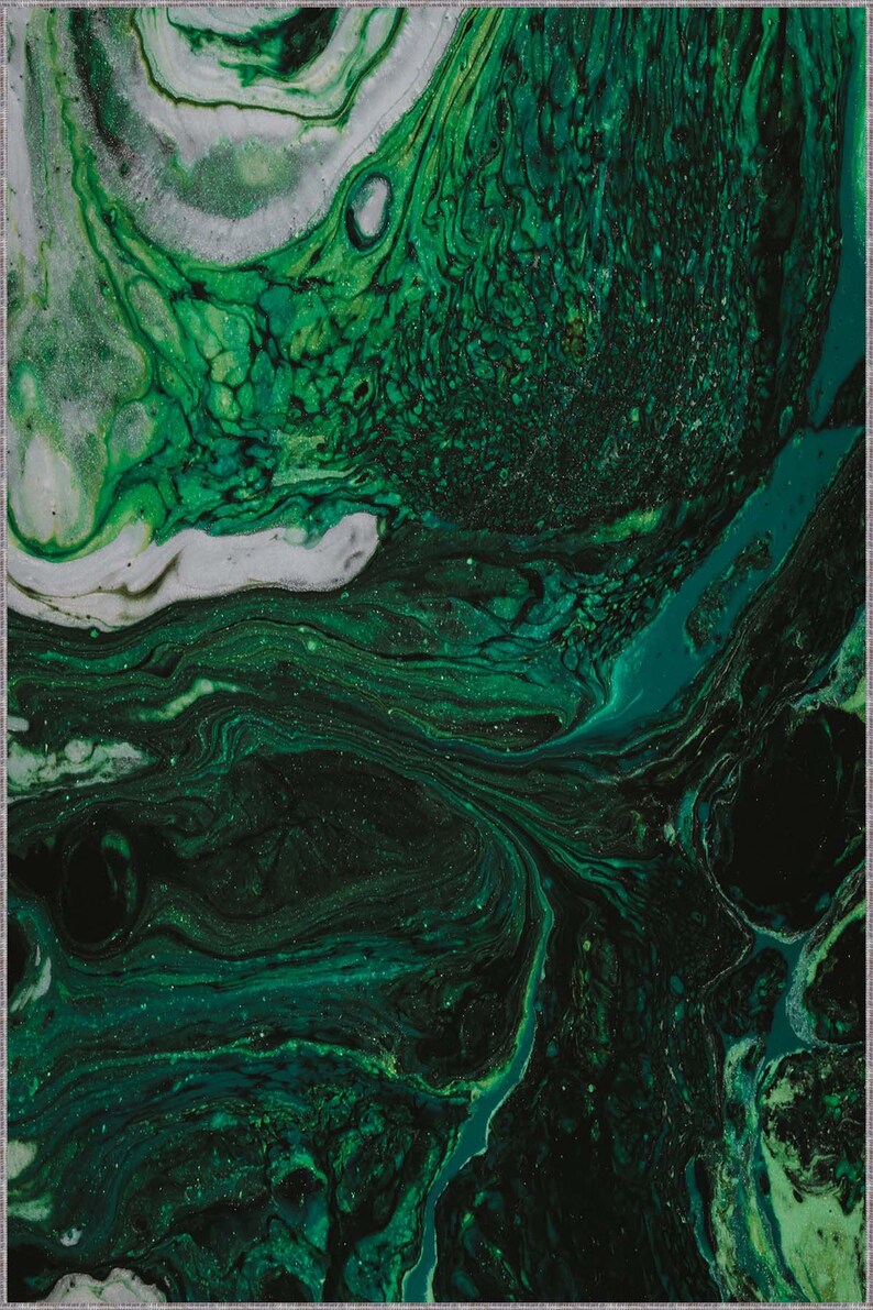 Emerald Marble Decor Rug Marble Decor Rug Green Pattern Rug - Etsy