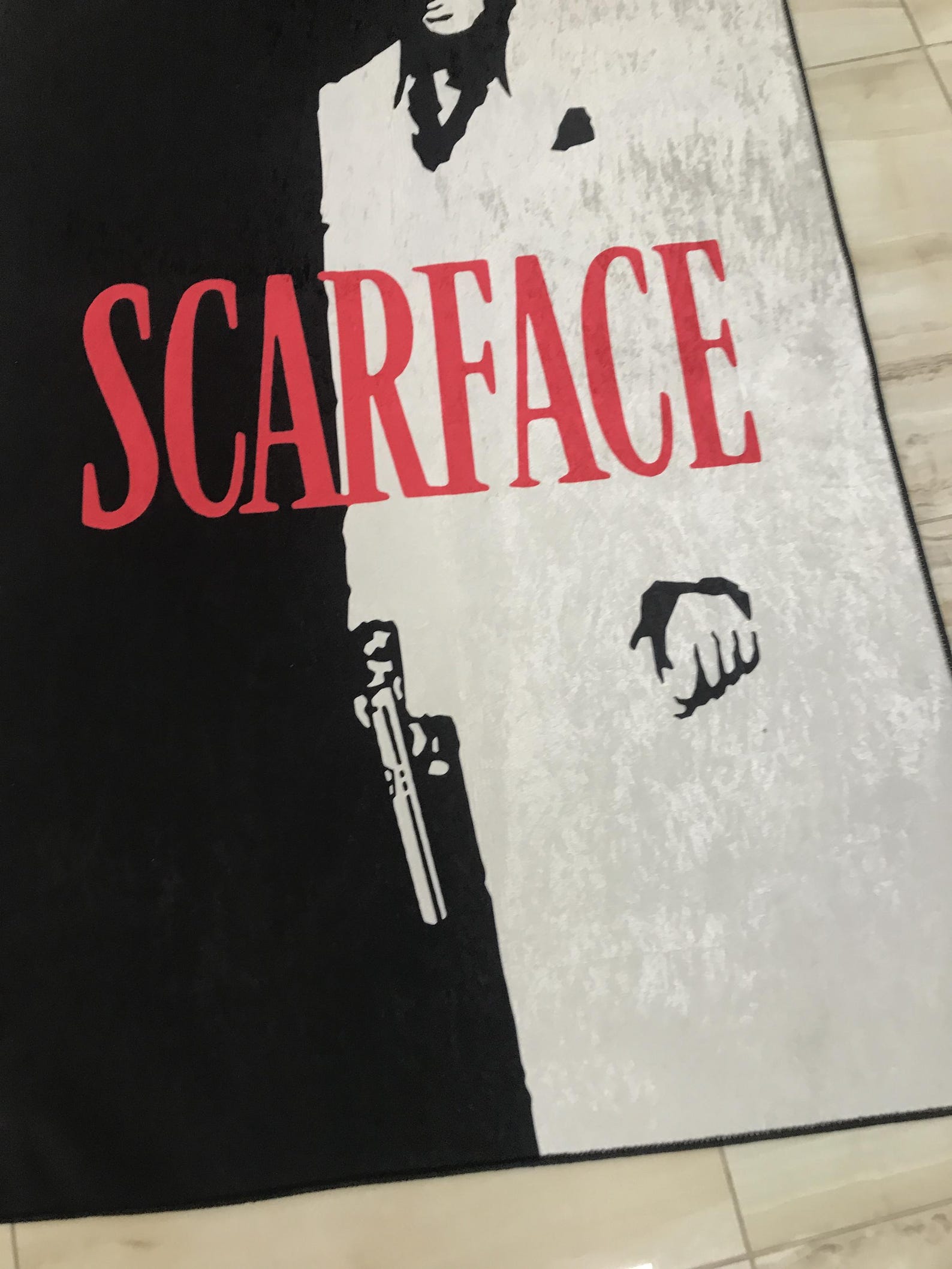 Scarface Rug, Scarface Gift, for Living Room Rug, Fan Rug, Area Rug ...