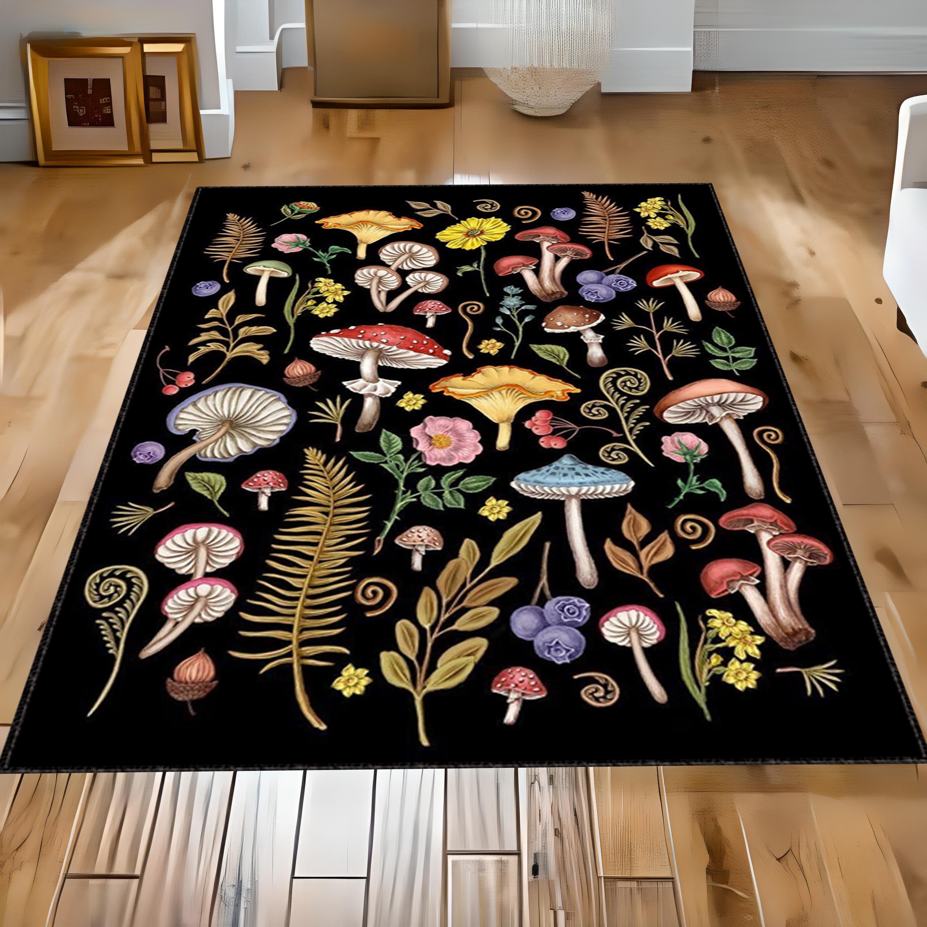 Mushroom Decor Bedroom Mushroom Decor Bath Rug Mushroom - Etsy