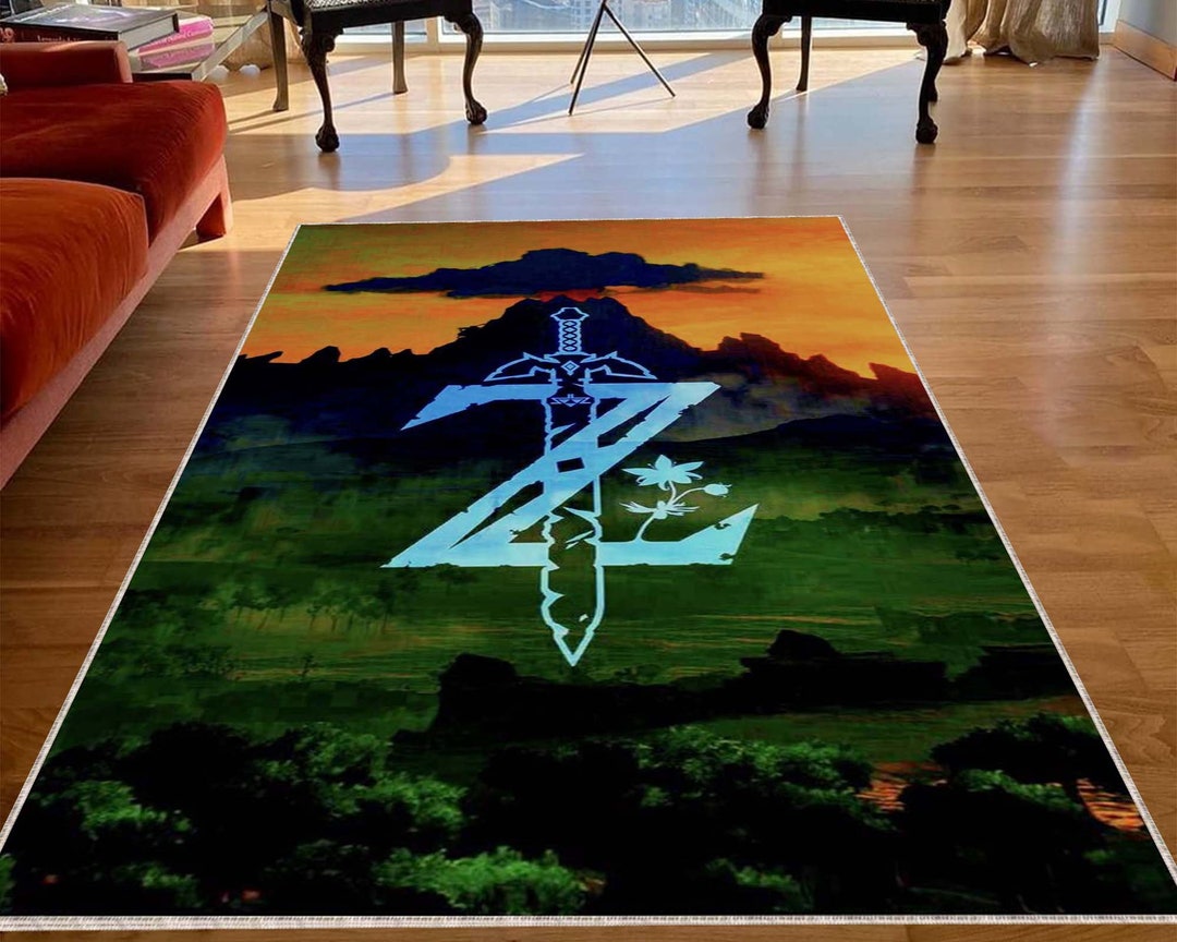 Zelda Decor Rug, Legend Game Rug, the Legend of Zelda, Zelda Pattern ...