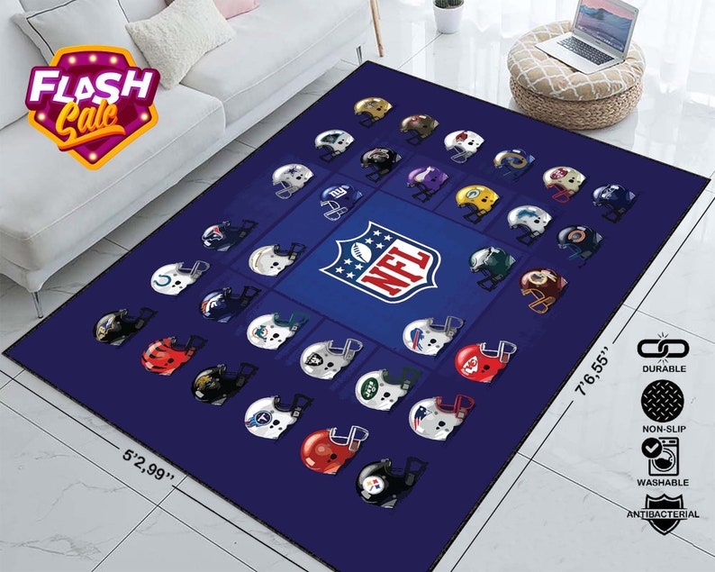 Amazing American Football Rug Football Teams Rug Living Room - Etsy Canada