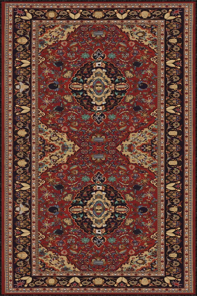 The Big Lebowski Dude Rug Fantastic Movie Rug Famous Rug, the Big ...