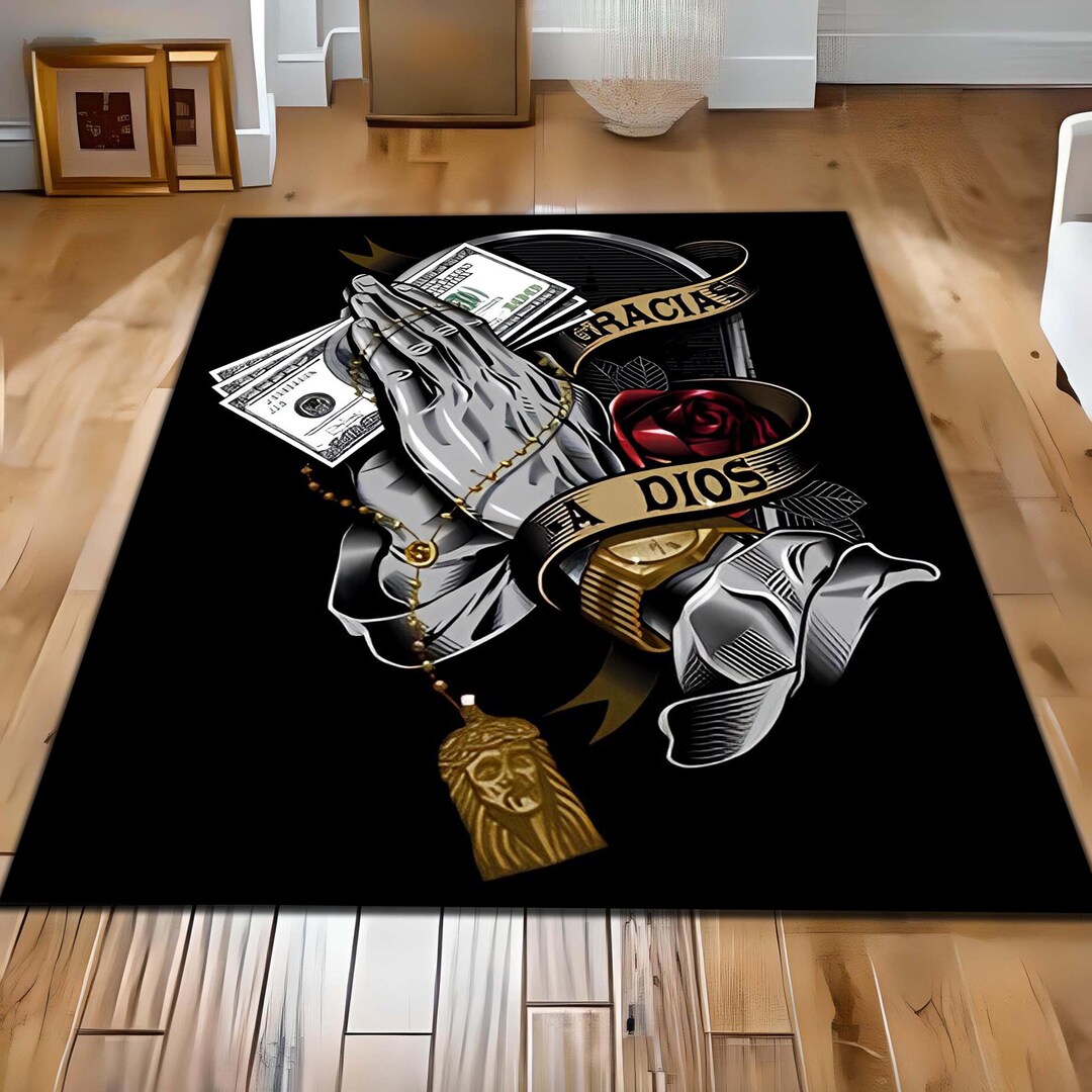 Money Rug, Dollar Rug, Prayer Dollar Rug, Custom Rug, Wall Street Decor ...