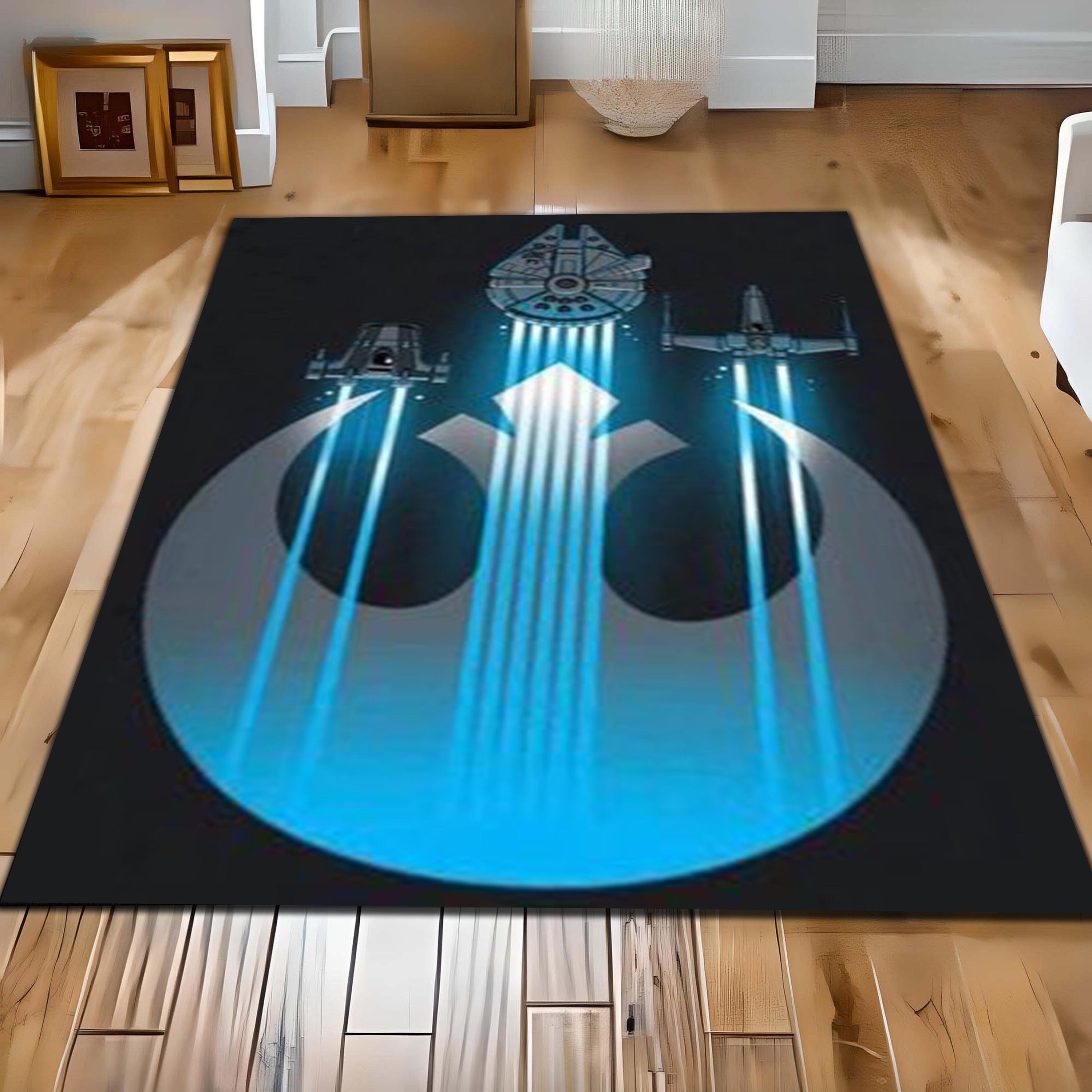 Star Wars Rug, Star Wars Fighter Planes, Star Wars Logo Rug, Kids Room ...