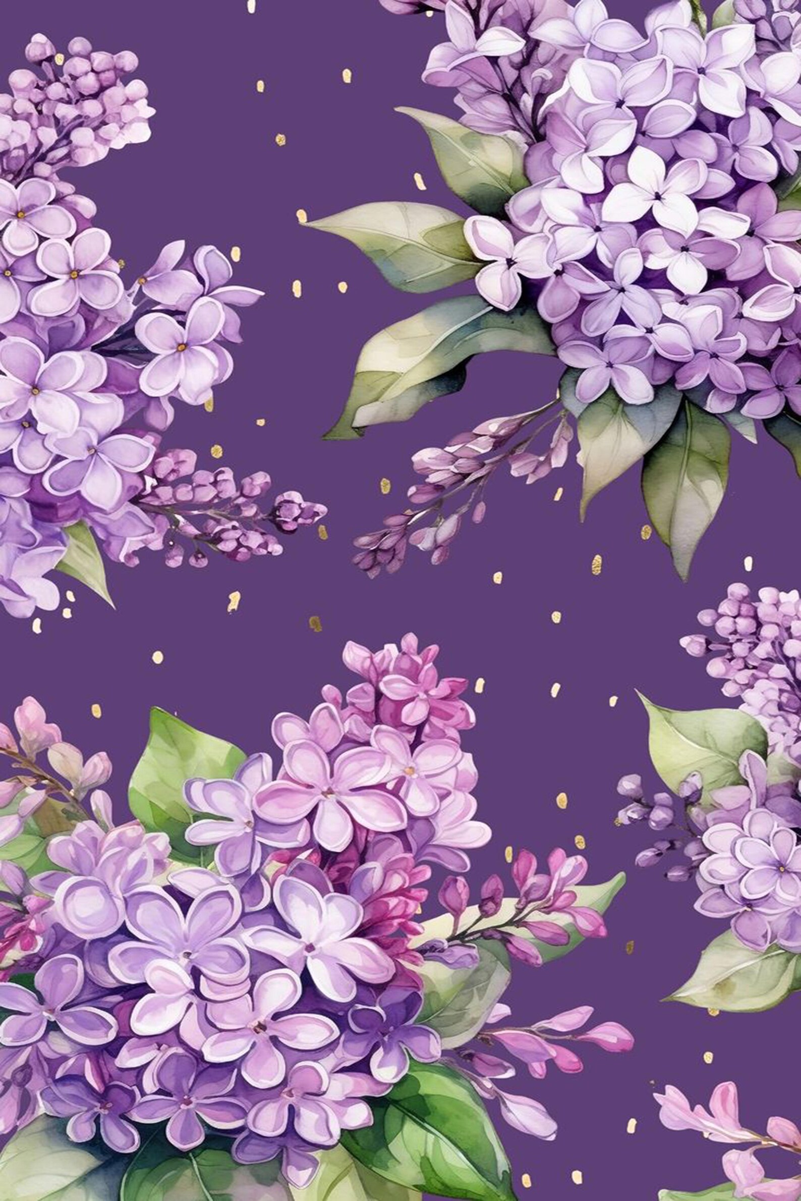 Lilac Flower Rug, Lilac Throw Rug, Lilac Decor Rug, Salon Lilac Rug ...