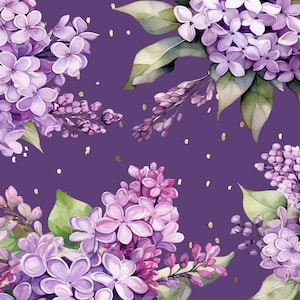 Lilac Flower Rug, Lilac Throw Rug, Lilac Decor Rug, Salon Lilac Rug ...