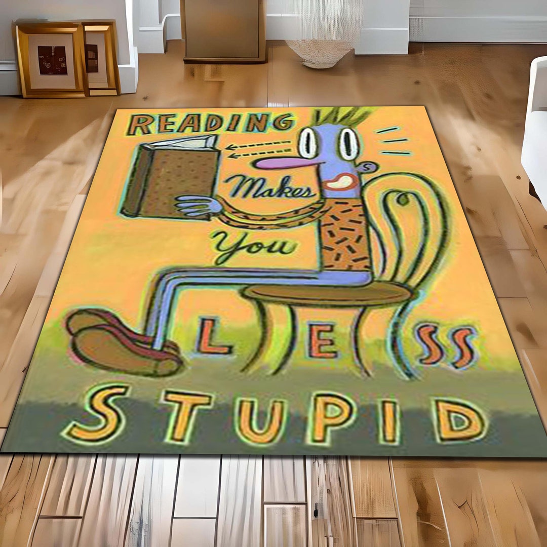 Library Room Rug for Bookaholics, Books Shelf Rug, Reading Rugs for ...