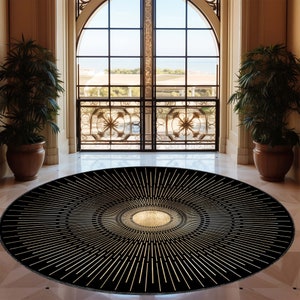 Sun Rug, Sunshine Rug, Round Rug, Circle Rug, Bathmat Rug, Doormat Rug ...