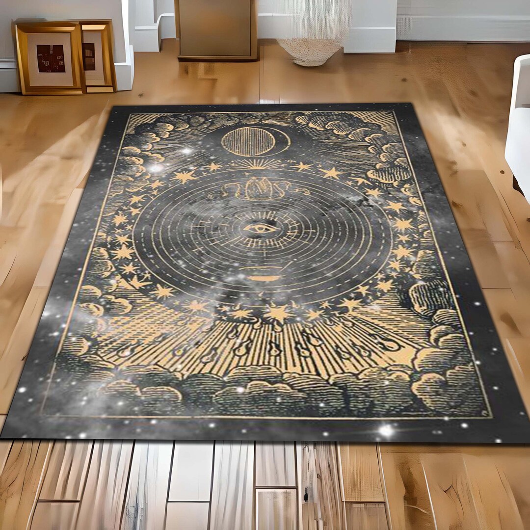 Mason Rug, Illuminati, Third Eye, Illuminati Pattern Rug, Eyes Rug ...