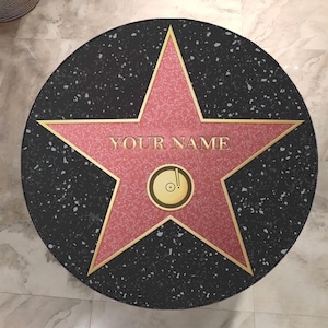 Personalized Hollywood Walk of Fame Rug, Walk of Fame Hollywood ...