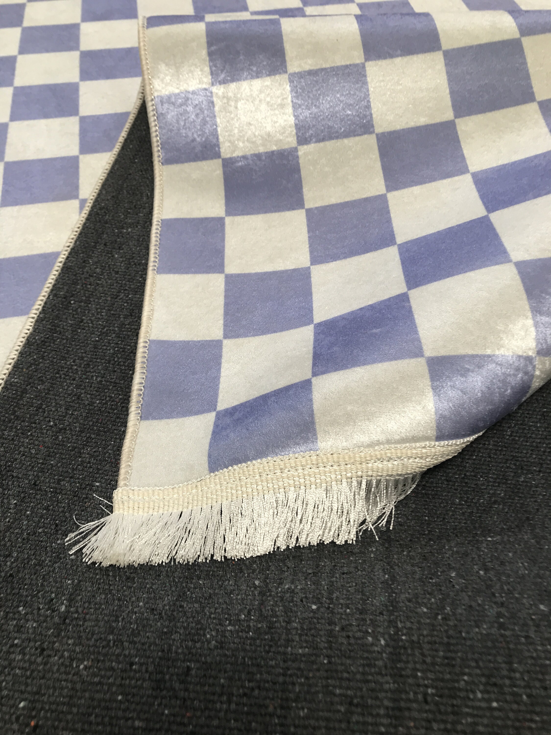 Checkered Decor Rug, Chequered Pattern Rug, Gray Decor Rug, Indoor Rug ...