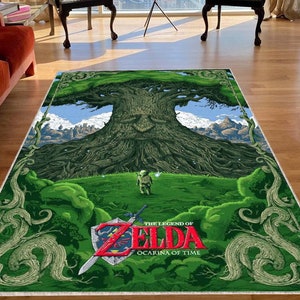 Zelda Decor Rug, Legend Game Rug, the Legend of Zelda, Zelda Pattern ...