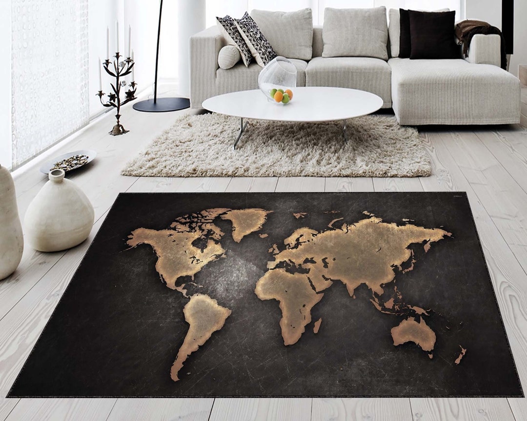World Map, Maps Rug, World Map, Education Maps Rug,design Pattern Rug ...