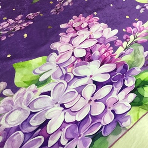 Lilac Flower Rug, Lilac Throw Rug, Lilac Decor Rug, Salon Lilac Rug ...