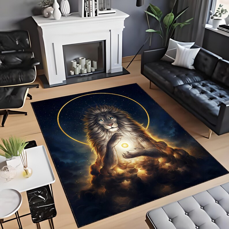 Lion King Kids Room Decor Rug, Indoor Animal Design Rug, Nursery ...