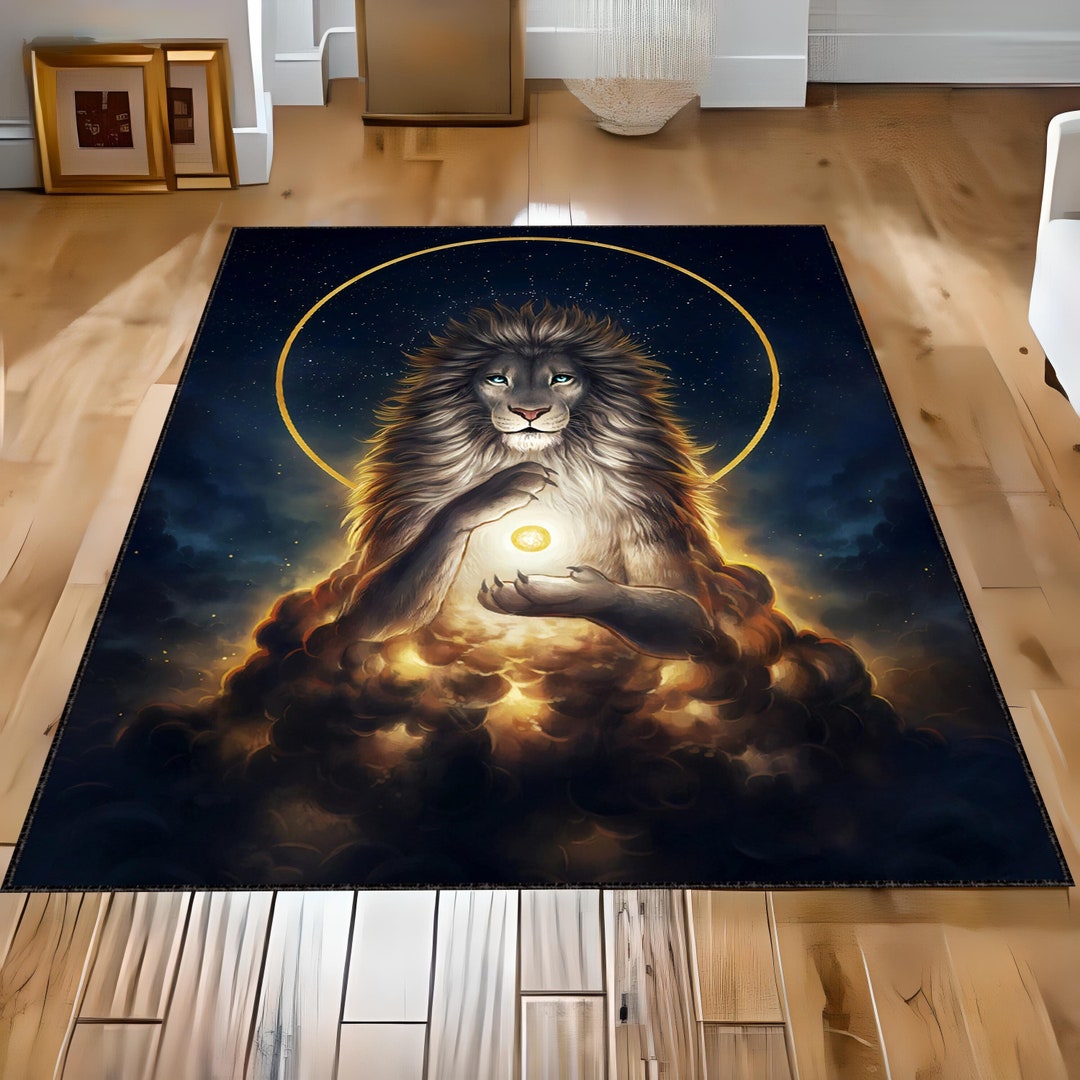 Lion King Kids Room Decor Rug, Indoor Animal Design Rug, Nursery ...