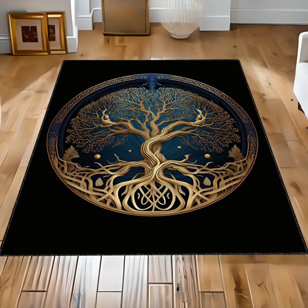 Flower of Life, Sacred Geometry Rug, Flower of Life Rug, Spiritual Rug ...