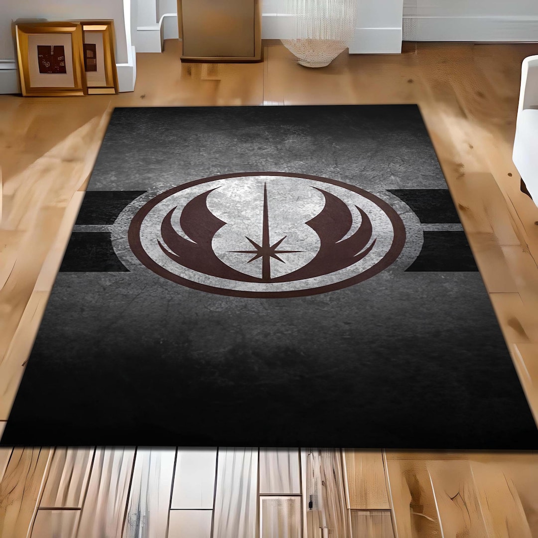 Star Wars Rug, Star Wars Jedi Symbol Rug, Jedi Tattoo Rug, Star Wars ...