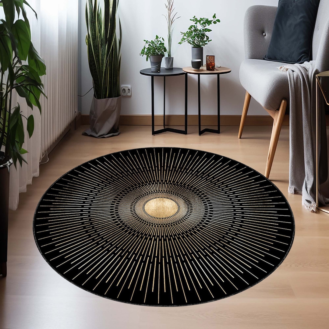 Sun Rug, Sunshine Rug, Round Rug, Circle Rug, Bathmat Rug, Doormat Rug ...