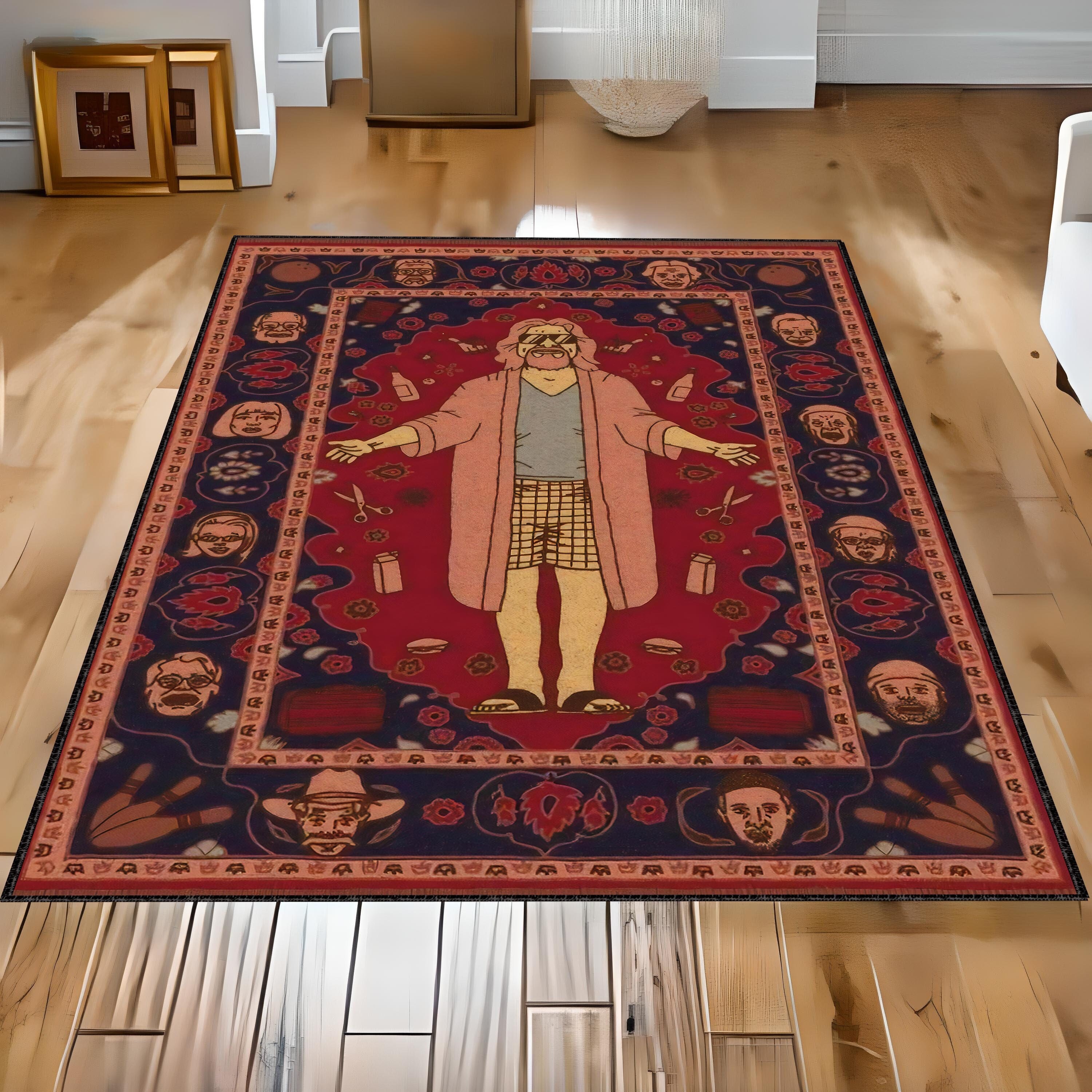 Big Brother Rug the Big Lebowski Dude Rug, Custom Rug, Floor Area Rug ...