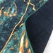 Emerald Marble Rug Emerald Green Decor Rug, Gold Color Rug, Marble ...