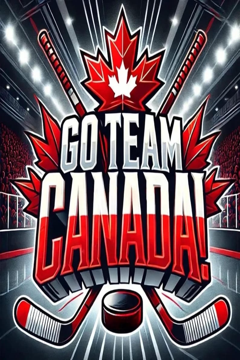 Canada Hockey Fan Area Rug, Go Team Canada Sports Rug, Hockey Lover ...